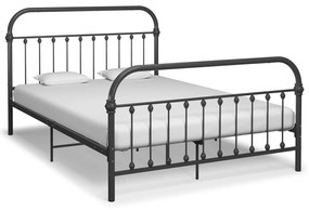 Rám postele šedý kov 120 x 200 cm,  284506
