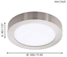 Eglo 96678 - LED RGBW Stmívatelné stropní svítidlo FUEVA-C LED/21W/230V BT