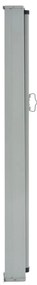 vidaXL Terasová zatahovací boční markýza 100 x 300 cm šedá