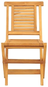 Skládací zahradní židle 2 ks 47x63x90 cm masivní teakové dřevo - Default Title