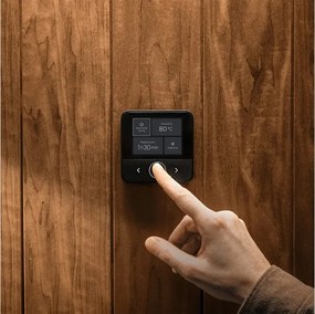 Narvi Saana Flow WiFi 9,0 kW – elektrická saunová kamna černá