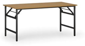 Konferenční stůl FAST READY s černou podnoží, 1600 x 800 x 750 mm, buk