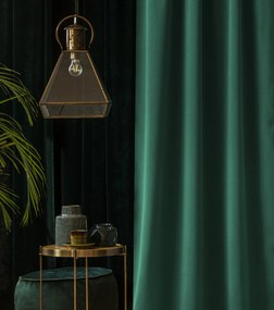 Room99 Hotový závěs na kroužcích AURA Barva: Zelená/Stříbrná, Velikost: 140 x 250 cm