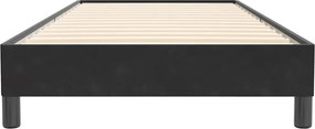 Postel Box Spring bez matrace černý 80x220 cm samet 3315851