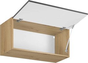 Horní skříňka, dub artisan/šedý mat, LANGEN G80K