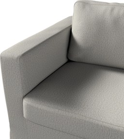 Potah na pohovku IKEA  Karlstad 3-místná, nerozkládací, dlouhý barva šedá látka pletený vzor