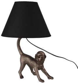 Stolní lampa Monkey s černým stínidlem - 29*27*43 cm E27