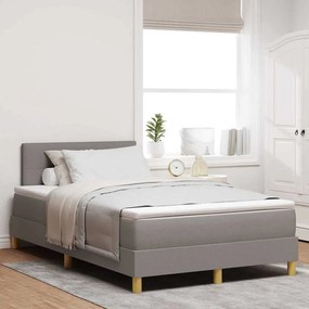Postel s boxspringem s polštářem Taupe 120 x 190 cm textil 3338906