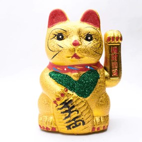 Milujeme Kameny Maneki neko - mávající kočička - feng shui - malá