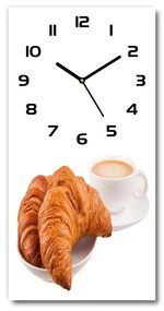 Wallmuralia Moderní hodiny nástěnné Snídaně 30x60 cm