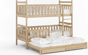 Rkids | Patrová postel Trino Bezbarvý lak