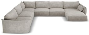 Světle šedá rohová pohovka (levý roh) Vanda – Mazzini Sofas