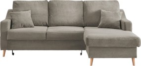 XXXLutz ROHOVÁ SEDAČKA, textil, šedavě hnědá P & B - Sedací soupravy - 002310004964