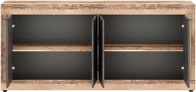 Komoda Leniza 180, dub natural / grafit