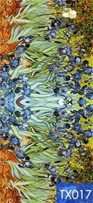 Bavlissimo Šála 180 x 70 cm s obrazem Kosatec od Vincenta van Gogha
