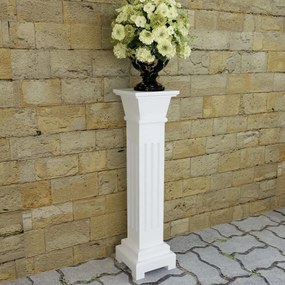 Klasický stojan na květiny, čtverhranný sloup MDF 241849