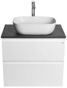 Aqualine Aqualine, ALTAIR skříňka s deskou 68 cm, bílá/antracit břidlice, AI270-03