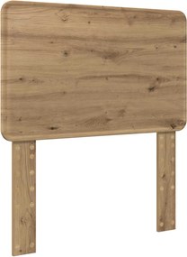 Rám postele s čelo Artisanový dub 90 x 200 cm Kompozitní dřevo 3412836