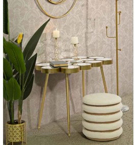 Designový konferenční stolek Jeevitha 100 cm zlatý