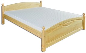 Drewmax LK103 - Dřevěná postel masiv dvojlůžko 140 cm