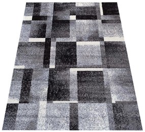 Kusový koberec moderní OTTO 09 Geometrický šedý Rozměr: 120x170 cm