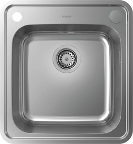 Hansgrohe S41 ocelový dřez 52x48 cm 43335800