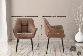 Jídelní židle Roseville látka – taupe