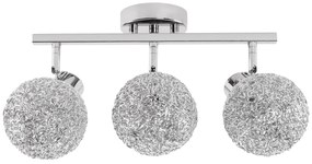 Toolight - Stropní kovová lampa GLAMOUR 3xE27 60W APP672-3C, chromová, OSW-05642