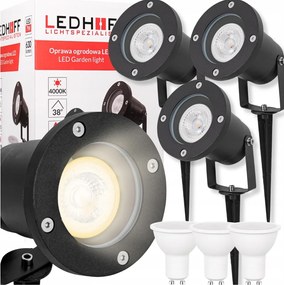 Zahradní lampa Led sloupek zapichovací svítidlo do zahrady venkovní žárovka 7W x3