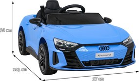 Ramiz Elektrické autíčko Audi RS E-Tron GT pro děti modré + dálkové ovládání + pohon 4x4