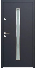 FM Turen - Feldmann & Mayer FM turen ATU68 M01 Orientace dveří: Levé, otevírání dovnitř, Dekor: Antracit, Standardní rozměr dveří včetně rámu: 90 cm x 200 cm - vnější rozměr rámu