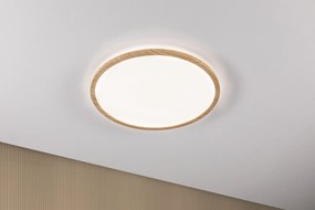 Paulmann 71034 Atria Shine, stropní svítidlo s korónou, 22W LED 4000K, průměr 42cm, dřevěný vzhled, IP44
