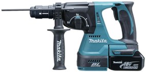 Makita - 18V AKU kombinované kladivo, 2x aku Li-ion LXT 5,0 Ah, nabíječka DHR243RTJ