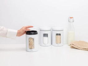Brabantia Dóza okénko 1,4L bílá sada 3 ks