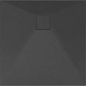 Gamma Oldaf, SMC čtvercová sprchová vanička 80 x 80 cm, černá matná, GMA-OL-8080BK