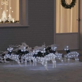LED Sobové 6 ks Bílá 45 x 19 x 65 cm textil 3385898