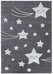 Koberce Breno Kusový koberec KIDS 610 Grey, Šedá, Vícebarevné, 120 x 170 cm