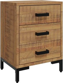 Noční stolky 2 ks 40x30x55 cm masivní borové dřevo 3120340