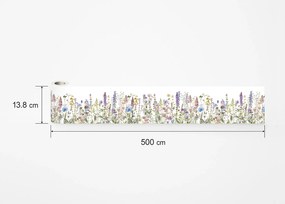 Samolepící bordura na zeď Divoké Květy | 5 m x 13.8 cm | DWB8483