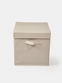 Sinsay - Skládací úložný box s rukojetí a víkem - béžová