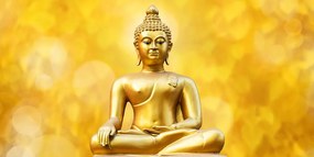 Obraz zlatá socha Budhy Varianta: 100x50