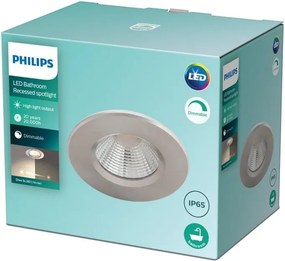 PH 8718699755744 LED Zapuštěné bodové svítidlo Philips DIVE SL261 8718699755744 5,5W 350lm 2700K IP65 niklové stmívatelné - PHILIPS (929002374520)