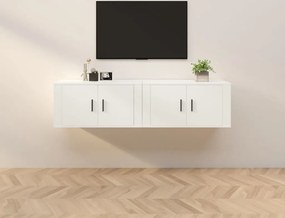 vidaXL Nástěnné TV skříňky 2 ks 80 x 34,5 x 40 cm [3188350] Barva: Bílá