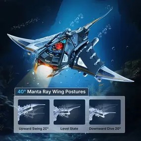RoboTime 3D mechanická skládačka Manta Ray