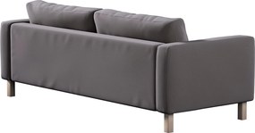 Potah na pohovku IKEA Karlstad, 3-místná, rozkládací barva hnědá látka sametová
