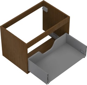 Mexen Box-A, závěsná skříňka 70 cm, 1 zásuvka, ořech, 91AX0-0700-470-1-86