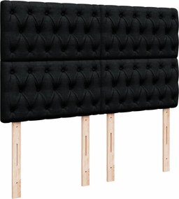 Box spring postel s matrací černá 140 x 190 cm textil 3291284
