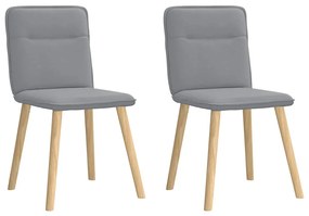 Jídelní židle 2 ks černé textil
