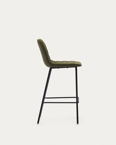 Barová židle luzinda 65 cm zelená MUZZA