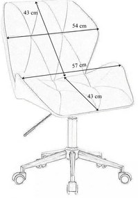 LuxuryForm DESIGN Židle MILANO MAX VELUR na černém kříži - krémová